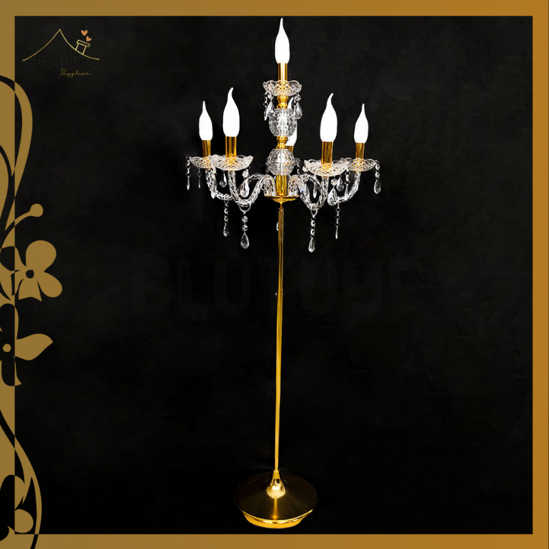 Jual LAMPU STANDING LILIN CABANG 10 DEKORASI INDAH RUMAH / COCOK UNTUK ...