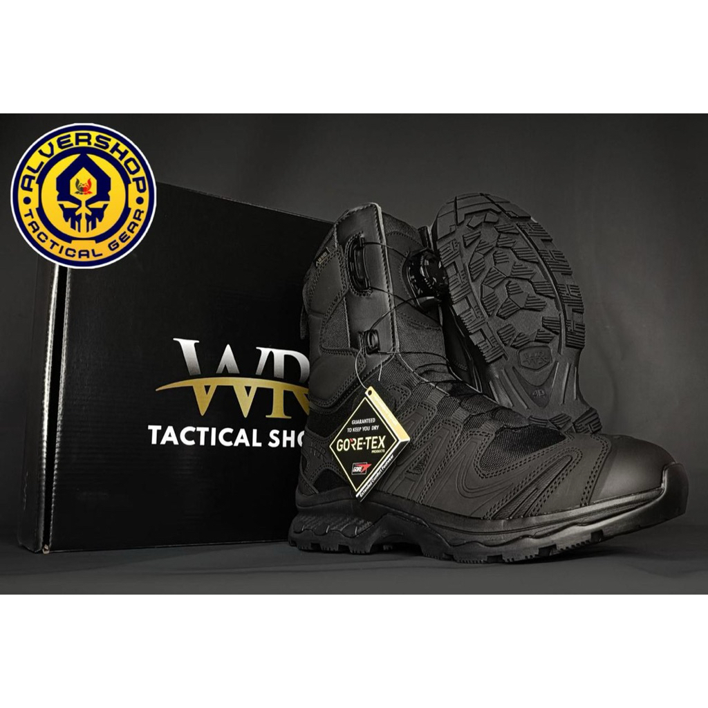 Jual Sepatu Pdl Tali Putar Model Salomon Hunter WR Hitam Tactical ...