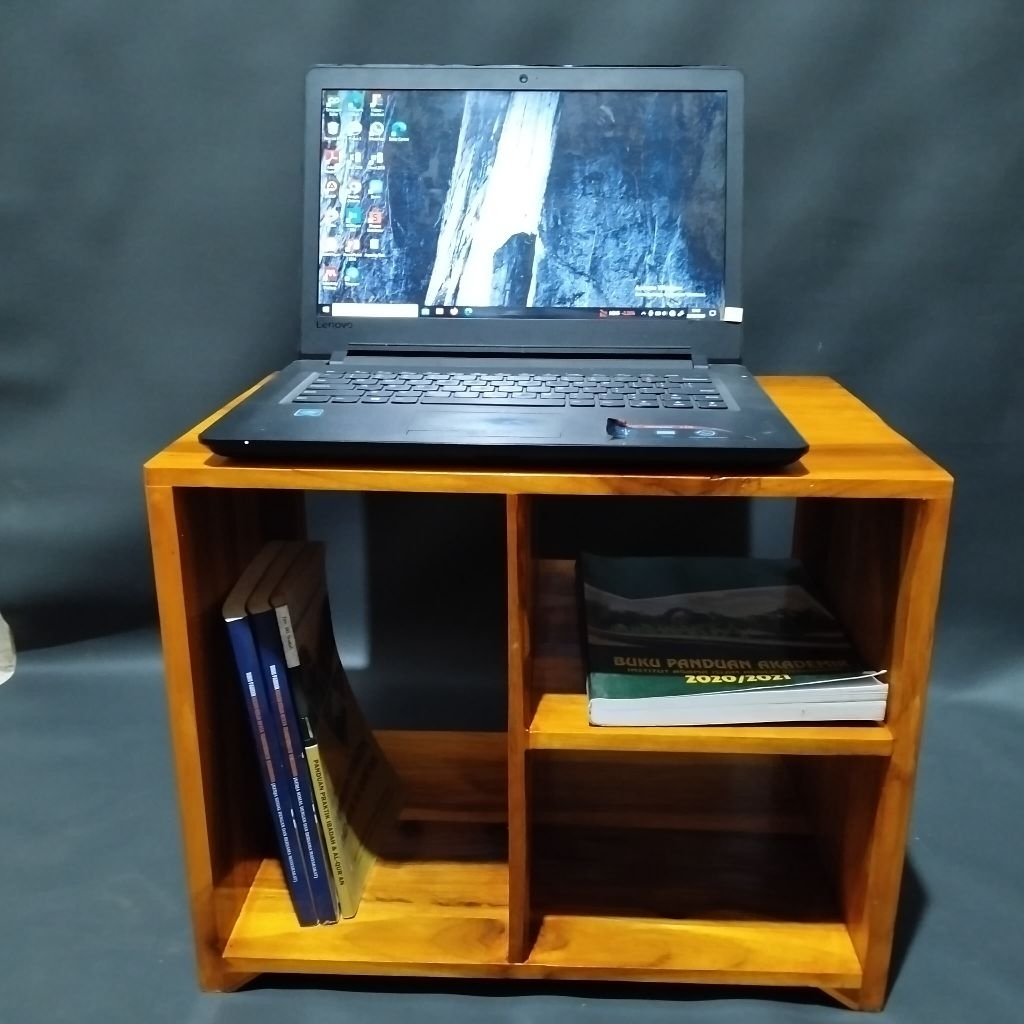 Jual meja Rak printer kayu jati meja belajar minimalis dudukan stand ...