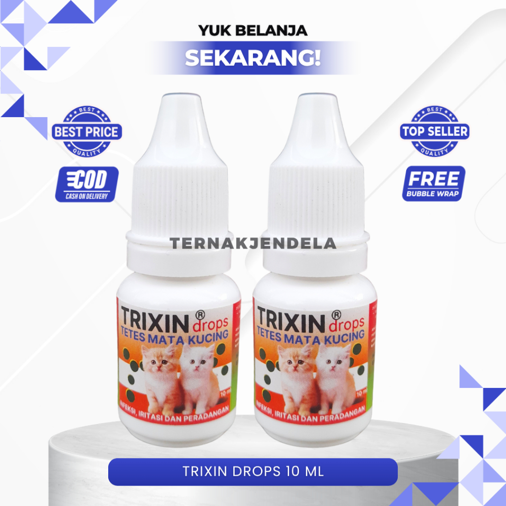 Jual TRIXIN DROPS 10ML - Obat Tetes Mata Kucing dan Obat Tetes Hidung ...
