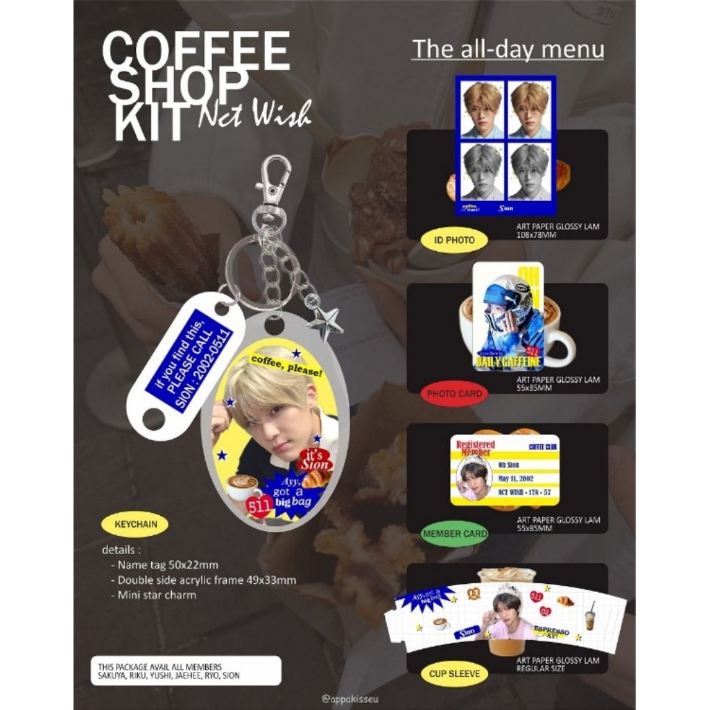 Jual Keychain Set Nwish Sakuya Riku Ryo Sion Jaehee Yushi Birthday ...