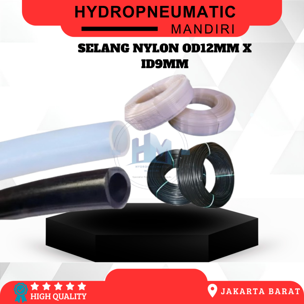 Jual Selang Nylon / Nilon Hose Tube 12mm OD x 9mm ID x 1Meter | Shopee Indonesia