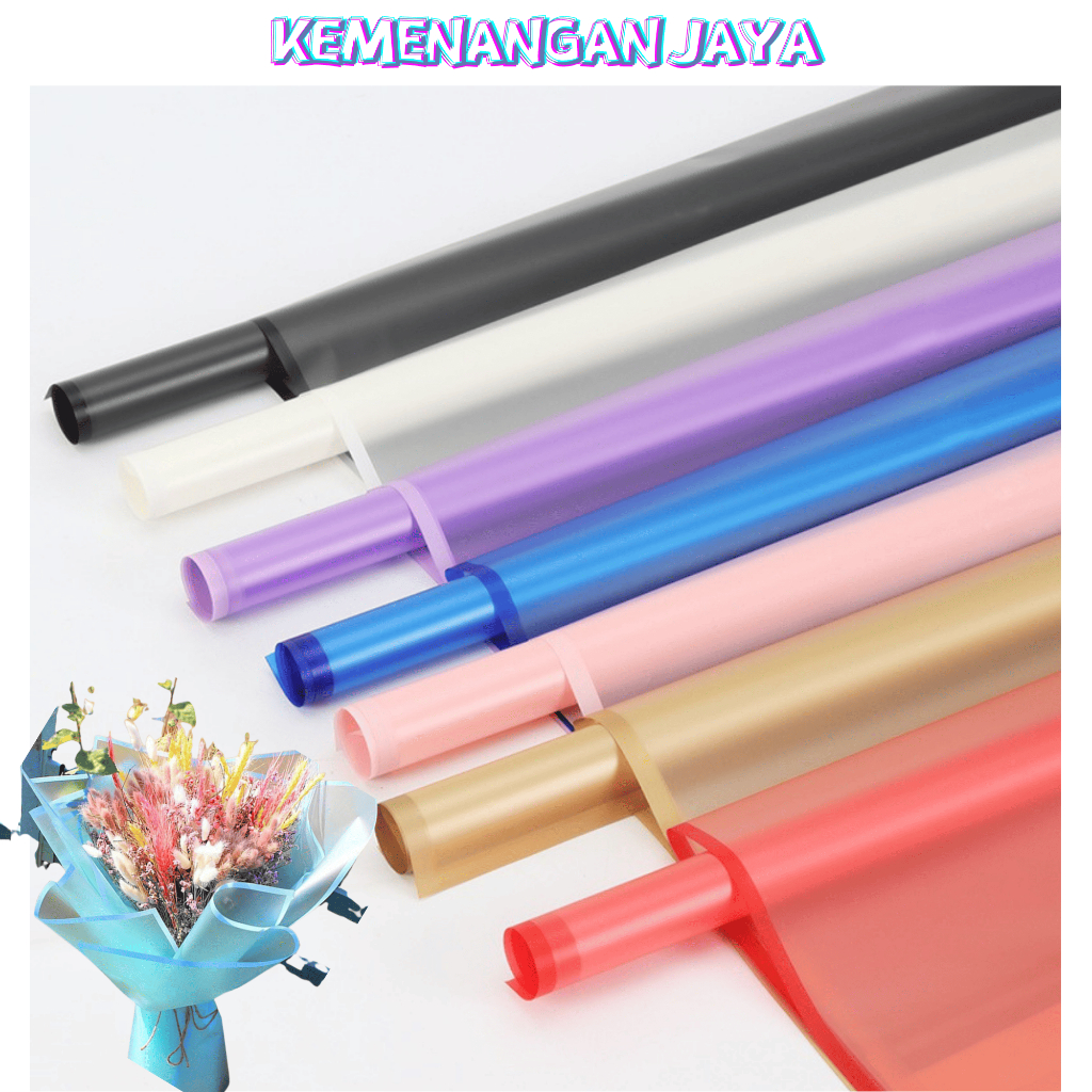 Jual Kertas Buket Bunga Korea Transparan List Transparan List ...