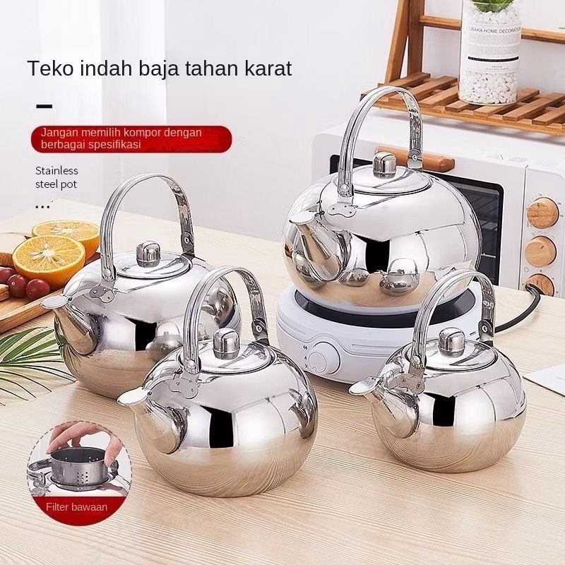 Jual Teko Ceret Mini Tea Pot Tebal Lengkap Dengan Springan (Teko ...