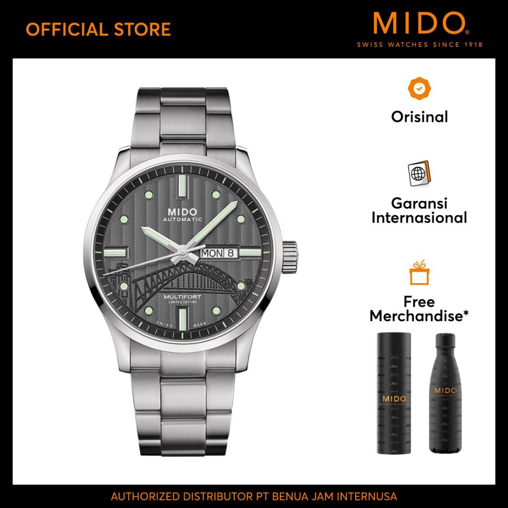 Jual MIDO M0054301106181 Multifort Automatic 20th Anniversary Inspired ...