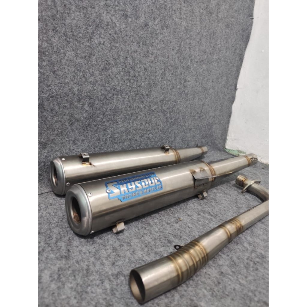Jual Skysoul Knalpot Standar Racing Jupiter Z Vega R Original skysoul Sarangan Full Suara Bass ...