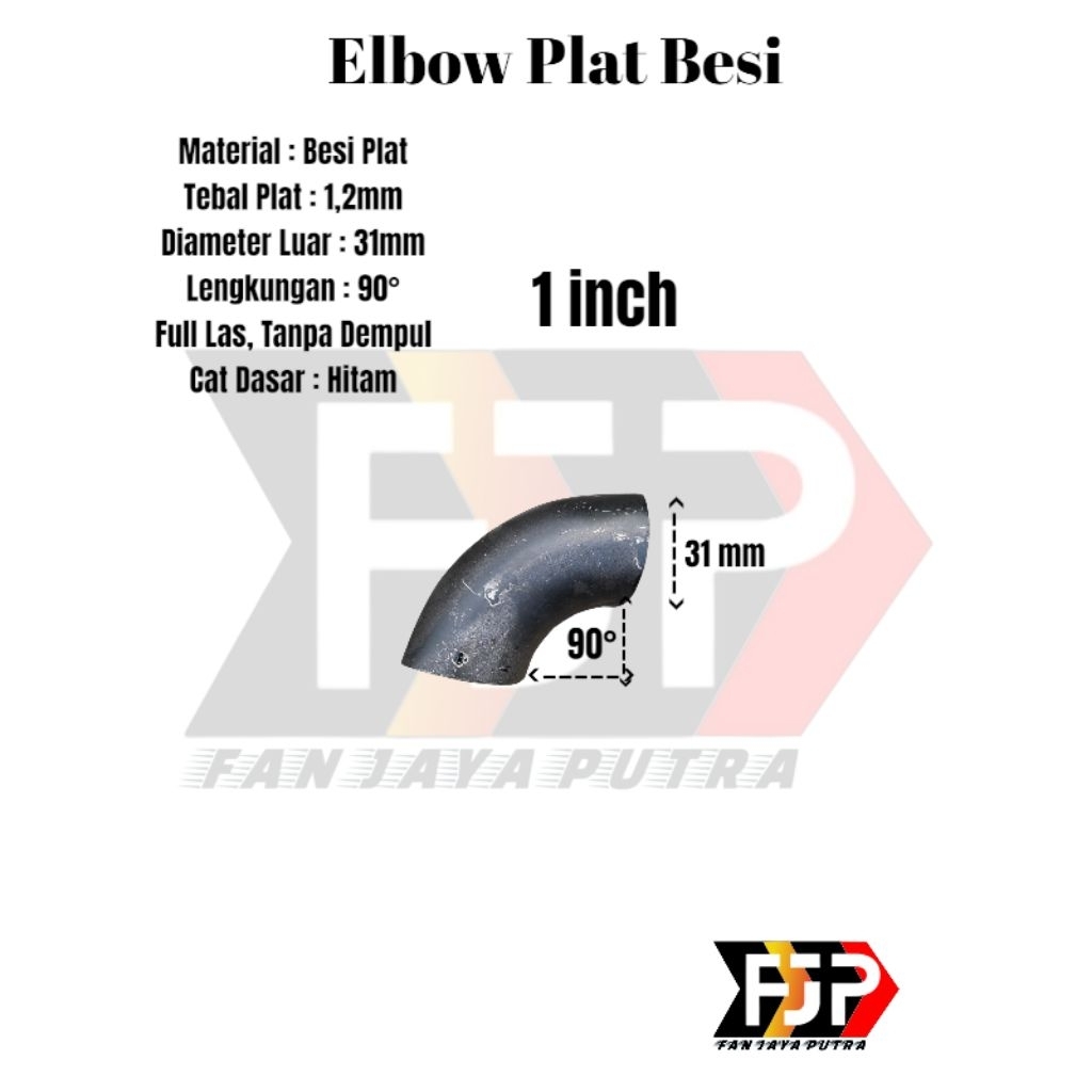 Jual Elbow Kneei Plat Besi Ukuran 1 inch | Elbow Knei Kneei Tikungan ...