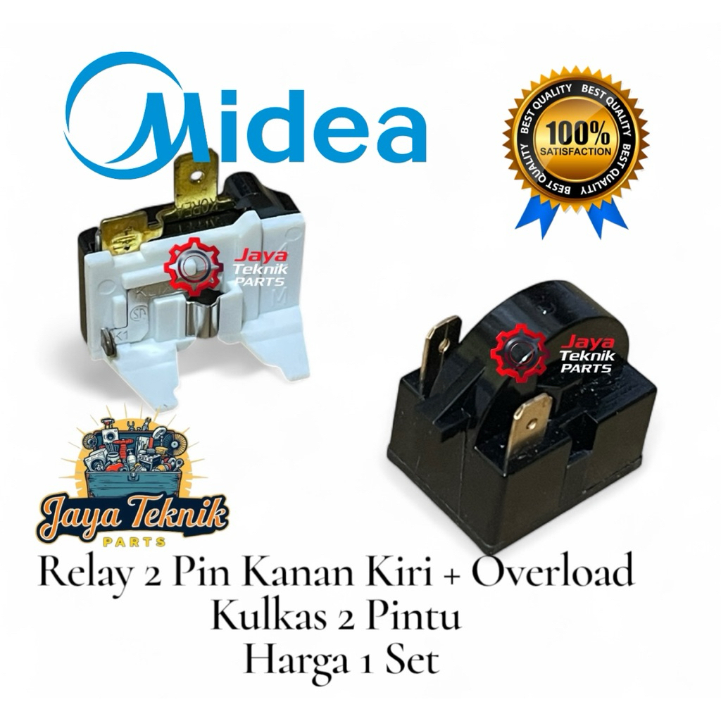 Jual Set Relay Ptc Overload Kulkas Midea 2 Pintu / Relay Kulkas Midea ...