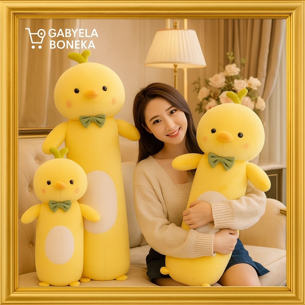 Jual Boneka Guling Bebek Piyo LuckyJumbo Ukuran 1 Meter Hewan Lucu ...