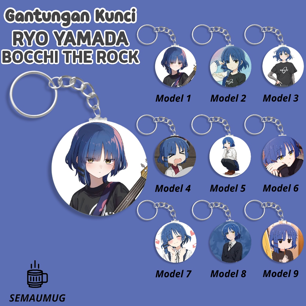 Jual GANTUNGAN KUNCI RYO YAMADA BOCCHI THE ROCK KADO GANCI BULAT ANIME ...