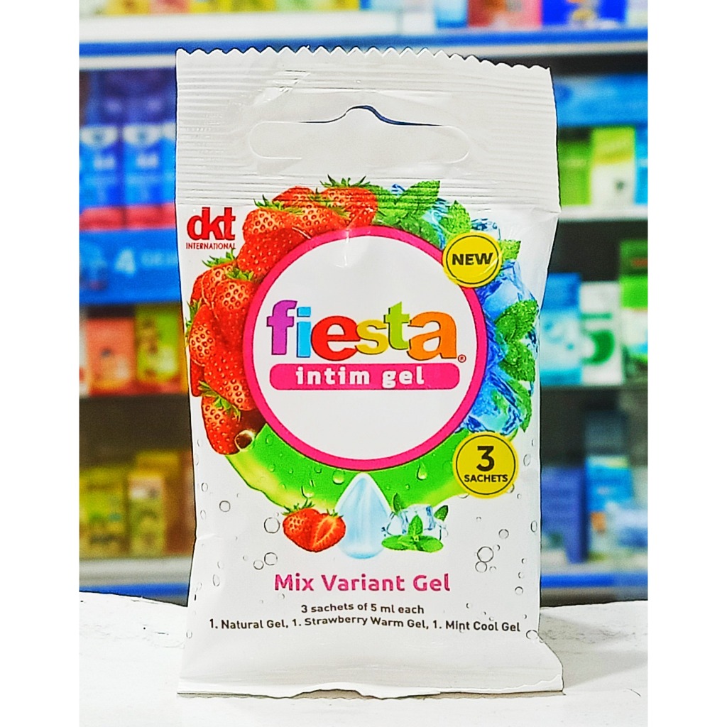 Jual FIESTA INTIM GEL MIX VARIANT GEL 1 BUNGKUS (ISI 3 SACHET ...