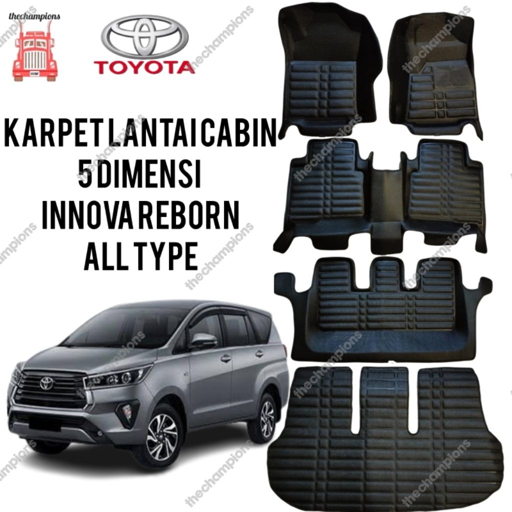 Jual KARPET LANTAI CABIN 5D GR DESIGN INNOVA REBORN 2016 ke atas ...
