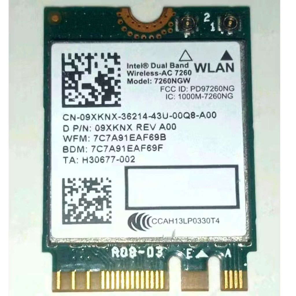 Jual Ready M2 WiFi Card High Speed 866Mbps Dual Band Wireless-AC M2 Wi ...