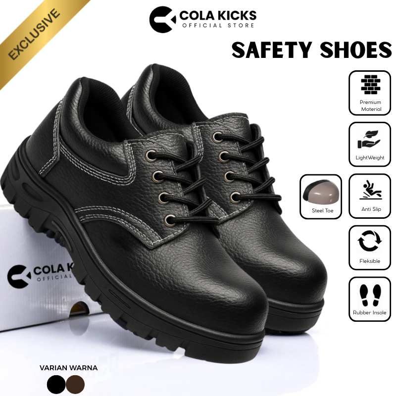 Jual Sepatu Safety Pria Ujung Besi - Safety Low Boots - Sepatu Kerja ...