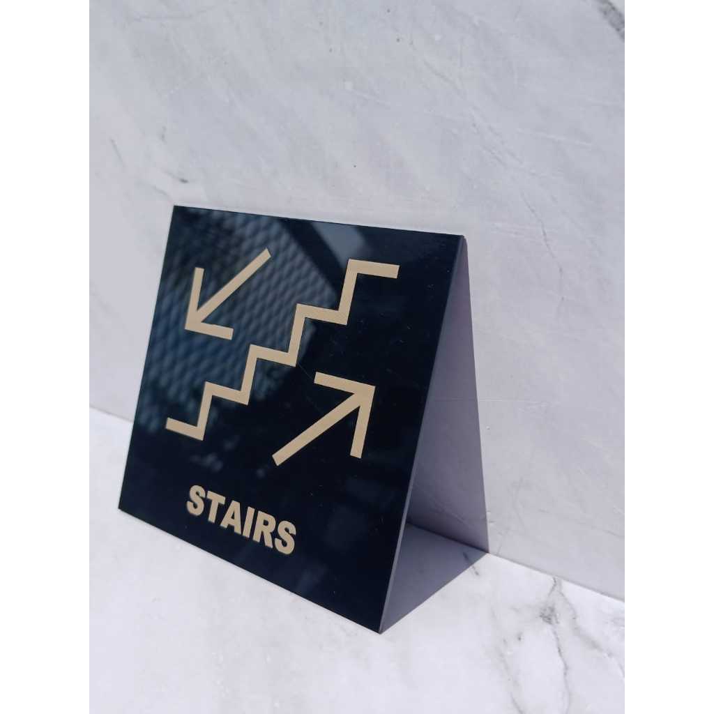 Jual Signboard STAIRS | tanda naik turun tangga bukan di cat tapi di ...