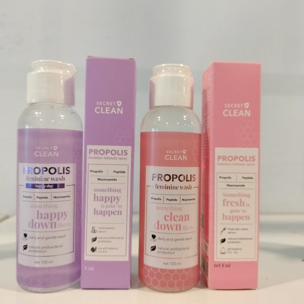 Jual SECRET CLEAN Propolis Feminine Intimate Spray (8ml) // Propolis ...