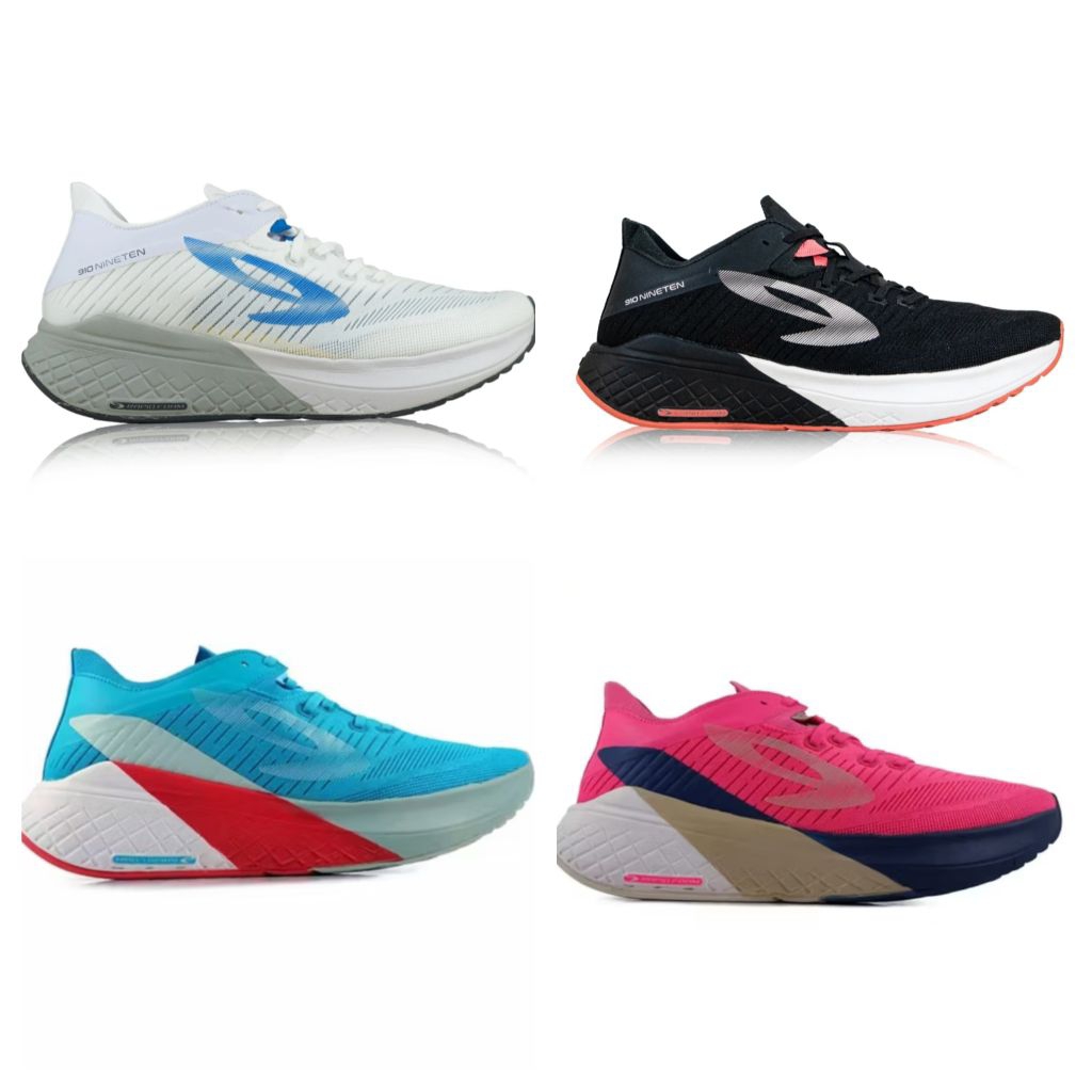 Jual 910 Nineteen Sepatu Lari Running Terlaris terbaru HANNA Hitam ...