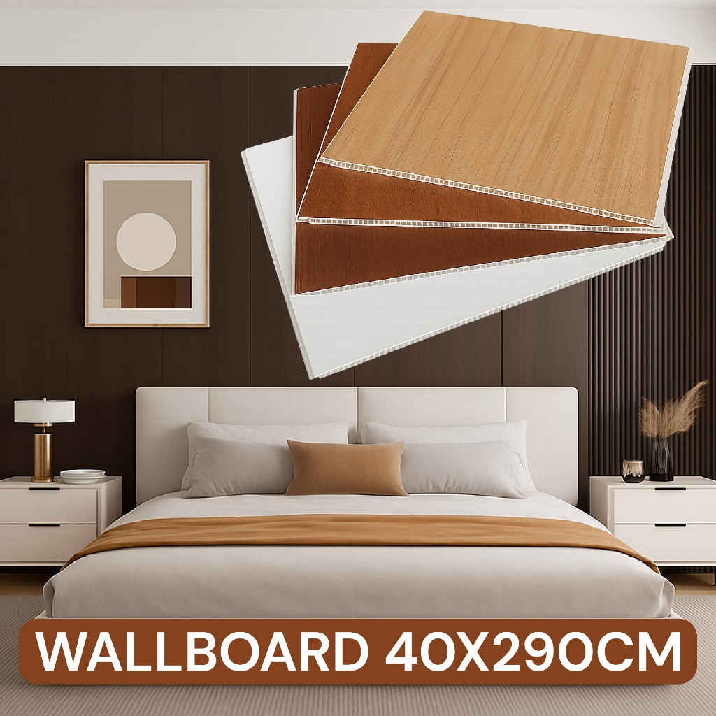 Jual Wallboard WPC Wall board Panel PVC hiasan papan dinding ukuran 40 ...
