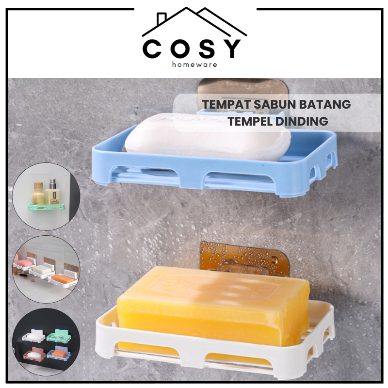 Jual COSY Tempat Sabun Batang Tempel Dinding Tanpa Paku / Rak Sabun ...