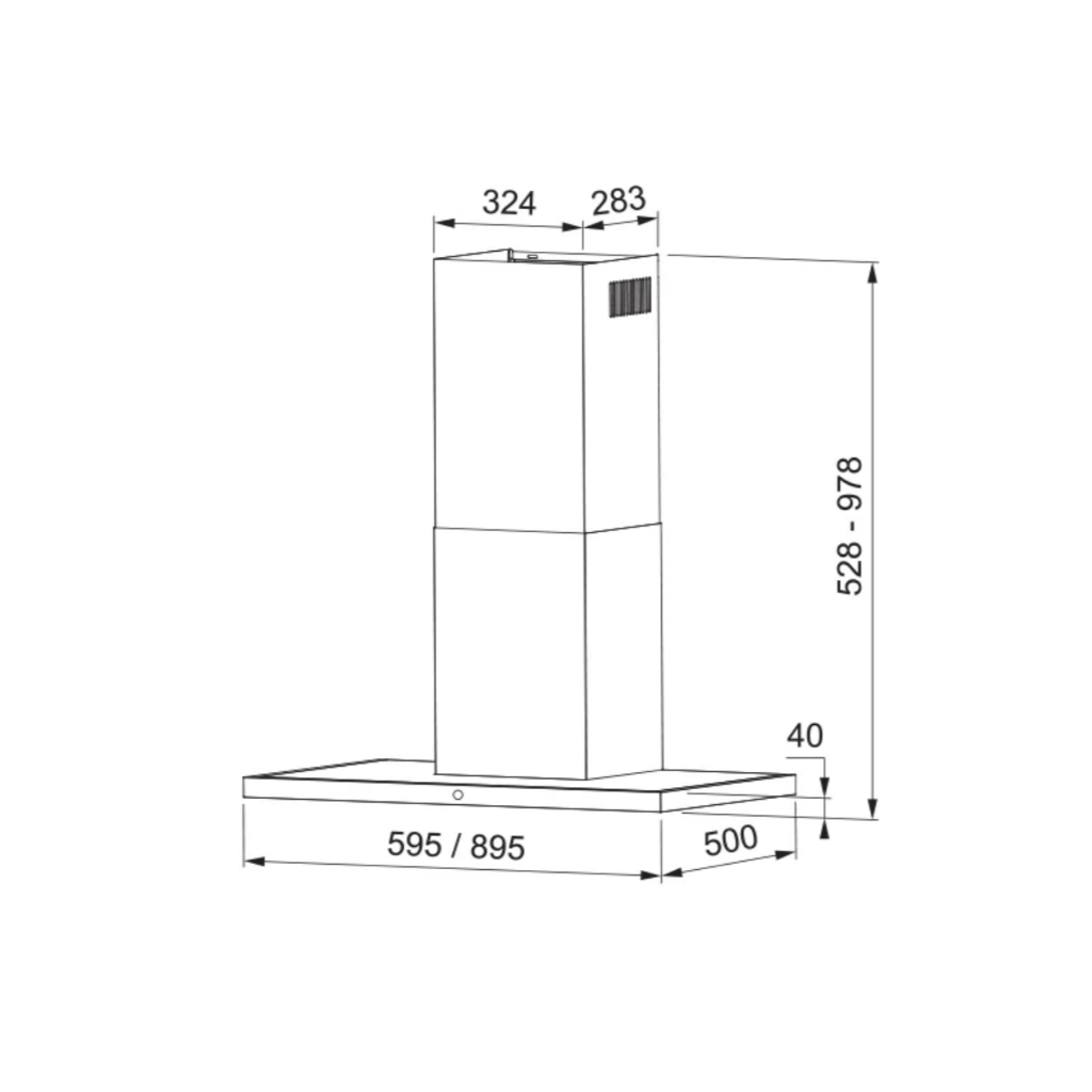 Jual Cooker Hood Franke Arno Hood Wall-mounted T-shape 60 | Shopee ...