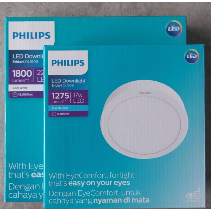 Jual DL 190B 17W Philips Led Outbow Eridani Bulat Putih | Shopee Indonesia