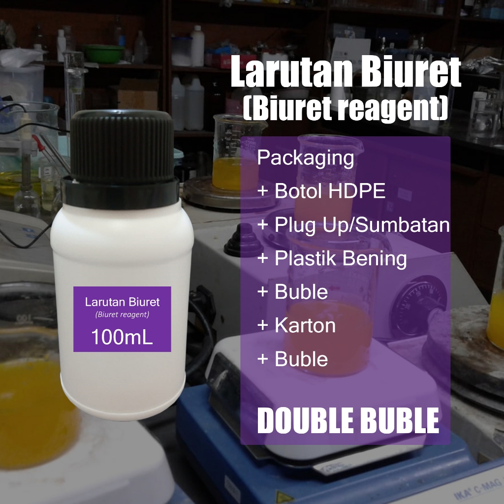 Jual Larutan Biuret 100ml / Reagen Biuret/ Biuret reagent / Larutan Uji ...