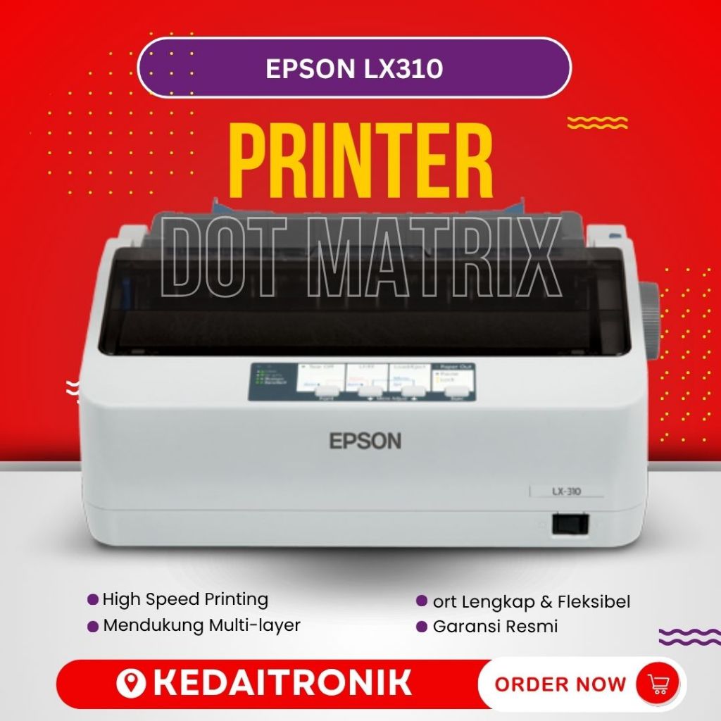 Jual NEW Printer Epson LX 310 LX310 Dot Matrix Printer 9 Pin LX 310 ...
