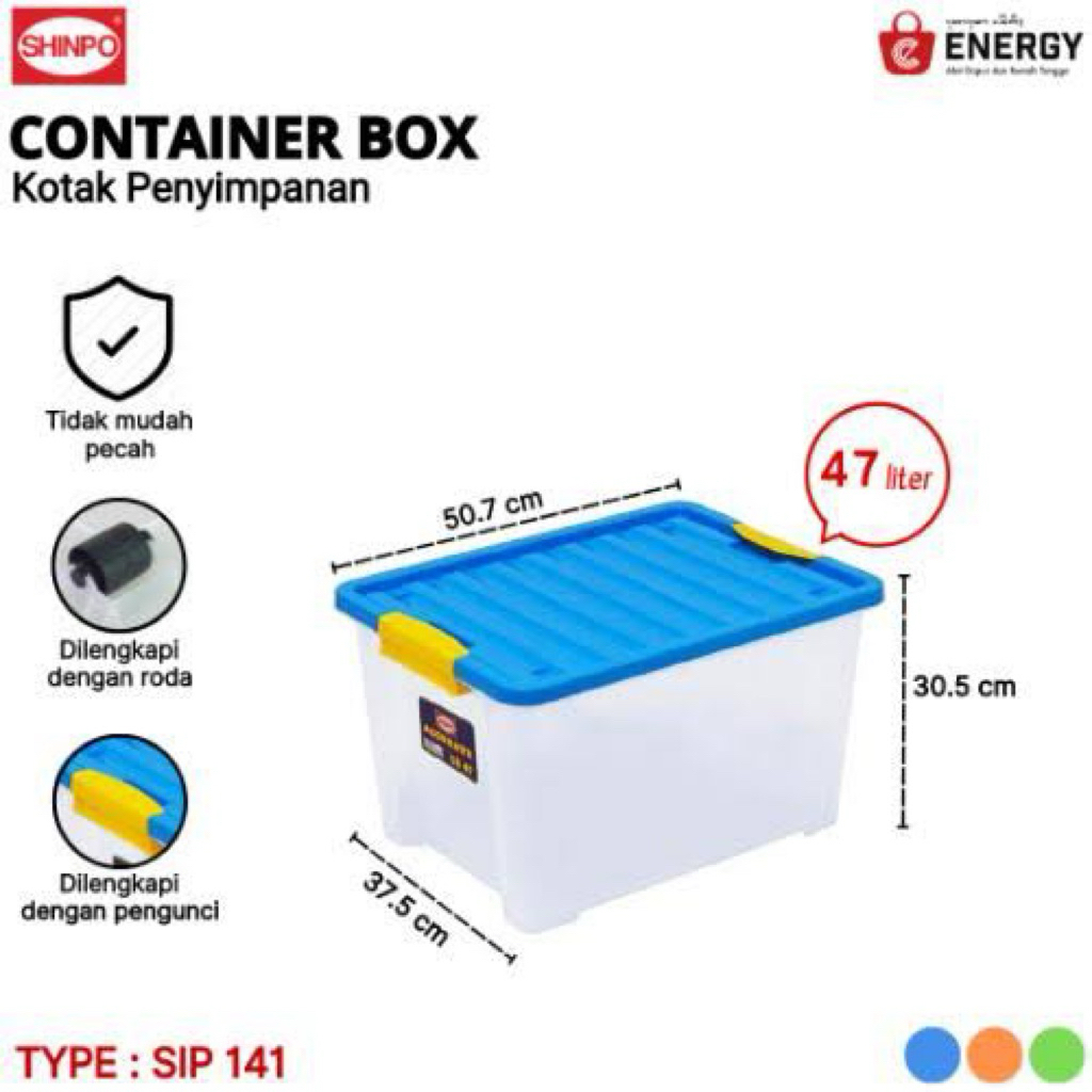 Jual CONTAINER BOX TRANSPARAN ACCURATE CB47 SHINPO CB 47 SIP 141 SIP141 ...