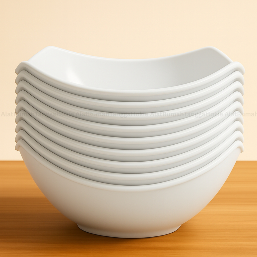 Jual 12 PCS PIRING MANGKOK LENGKUNG SEMI MELAMIN MELAMINE MIE SOTO ...