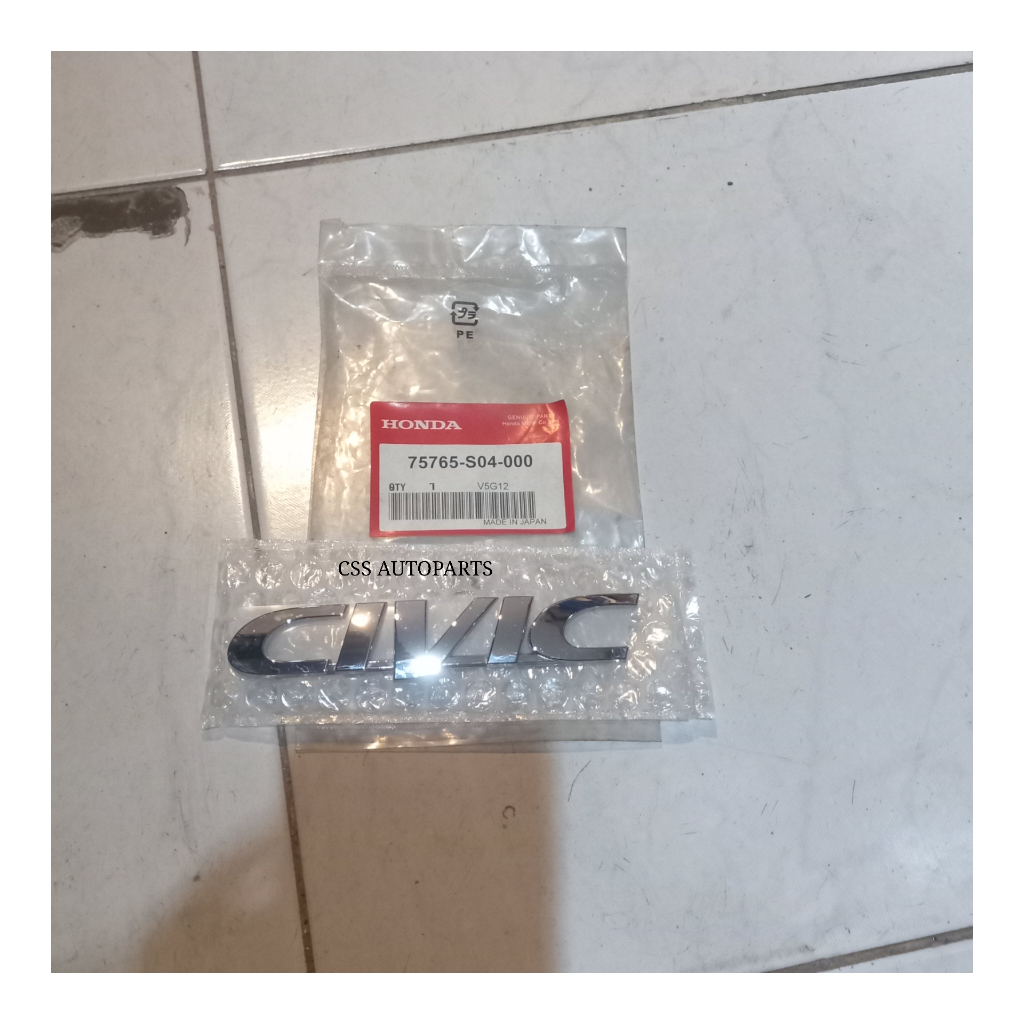 Jual EMBLEM CIVIC FERIO BELAKANG ORI HONDA - CSS AUTOPARTS | Shopee ...