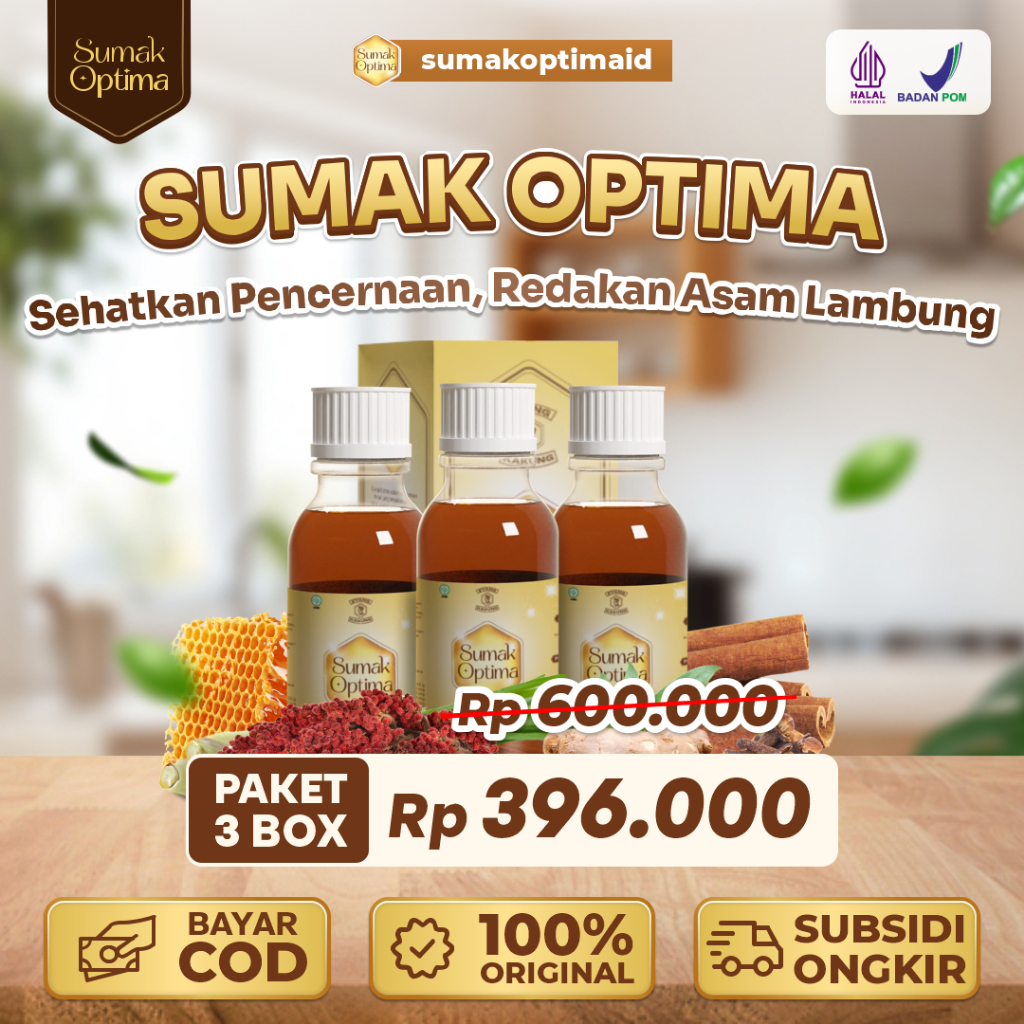 Jual Madu Sumak Optima Paket HEMAT 3 Box Atasi Maag Asam Lambung Gerd ...