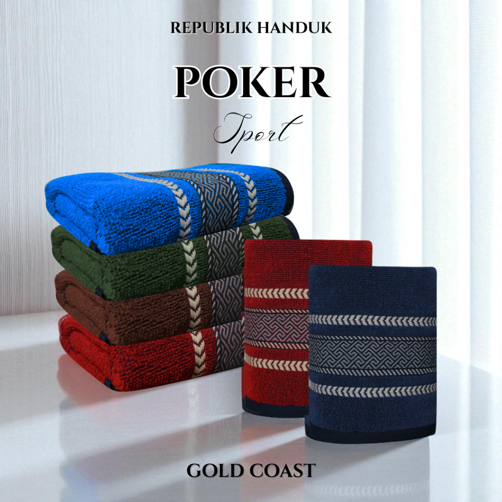 Jual Handuk Republik Handuk Poker - Gold Coast - Handuk Sport 44 x 75 ...