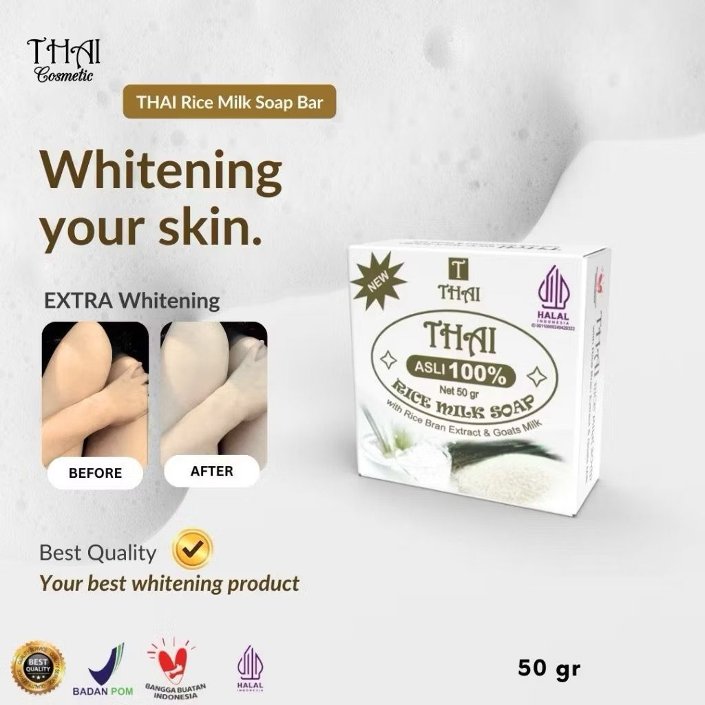 Jual Thai Rice Milk Soap 50gr / Sabun Batang Beras / Brightening Soap ...