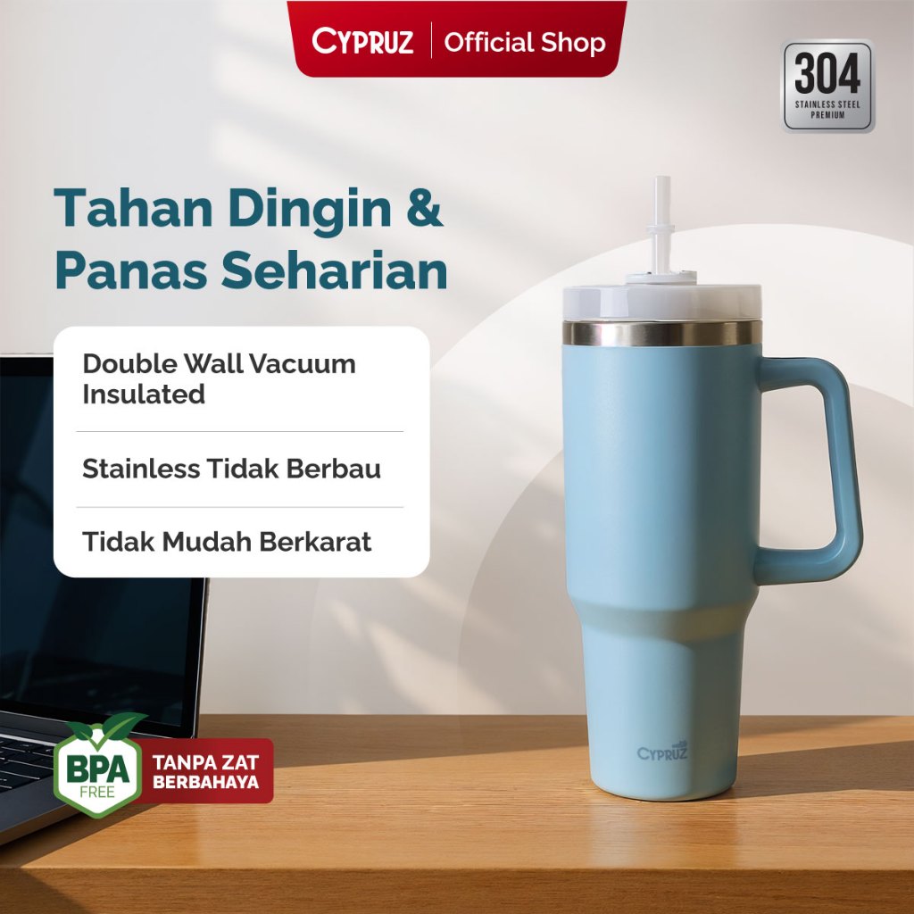 Jual Cypruz Botol Minum Stainless Tahan Panas Dan Dingin 1200ml Flow ...