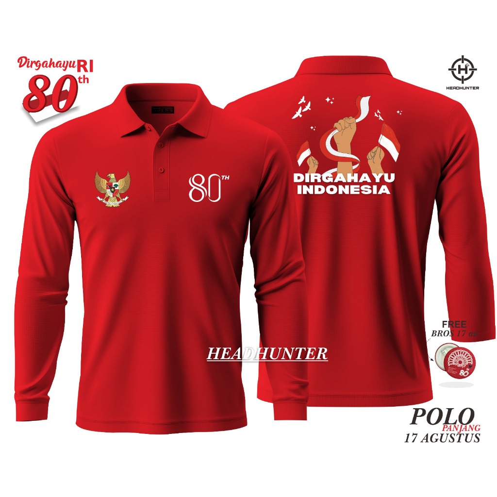 Jual Seragam Hut Ri Ke 80 Indonesia Tisert Kemerdekaan 2025 Seragam Panitia 17 Agustus 2025Ksos ...