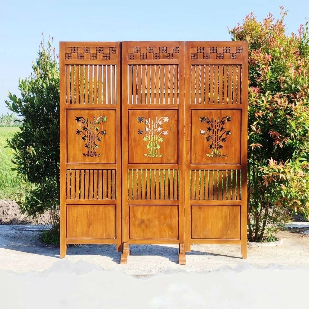 Jual Sketsel penyekat ruangan minimalis modern kayu jati | Shopee Indonesia