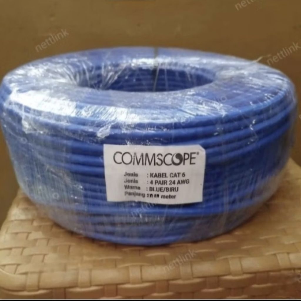 Jual KABEL CAT 6 AMP COMMSCOPE PANJANG 200METER BIRU ORIGINAL | Shopee ...