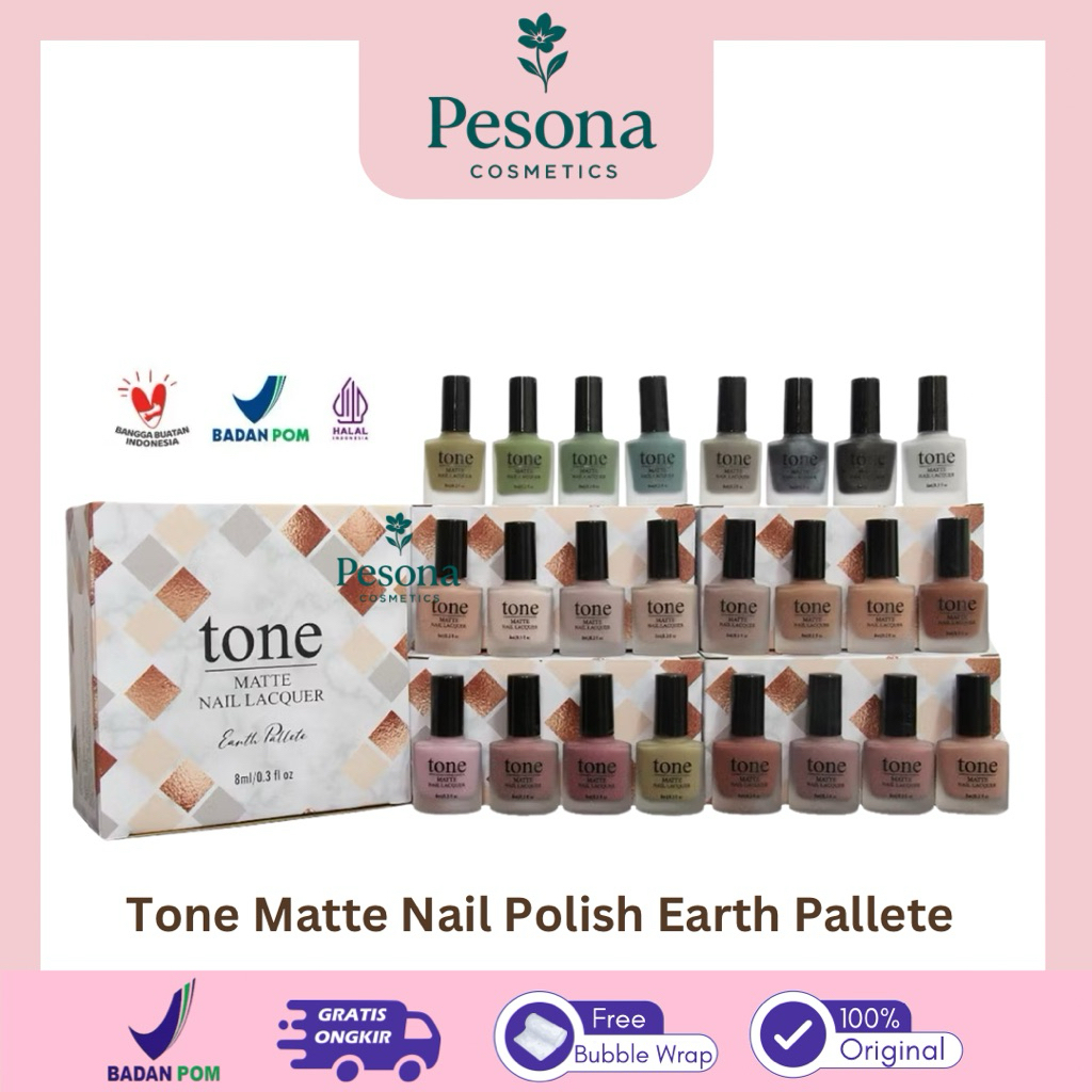 Jual Tone Nail Lacquer Earth Pallete - Tone Kuteks Warna Netral - Tone ...