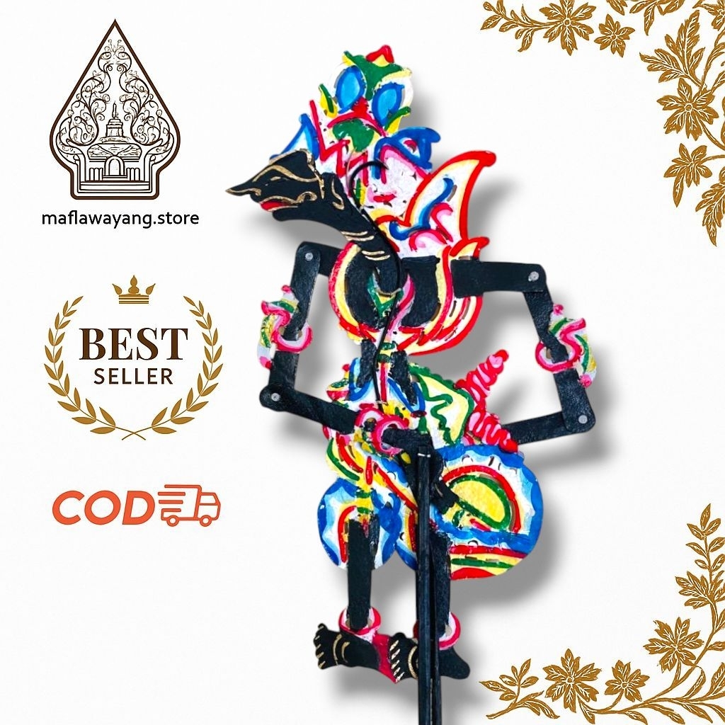 Jual MAFIAWAYANG STORE | Wayang kulit sapi tebal Batara Krisna,-+45cm ...