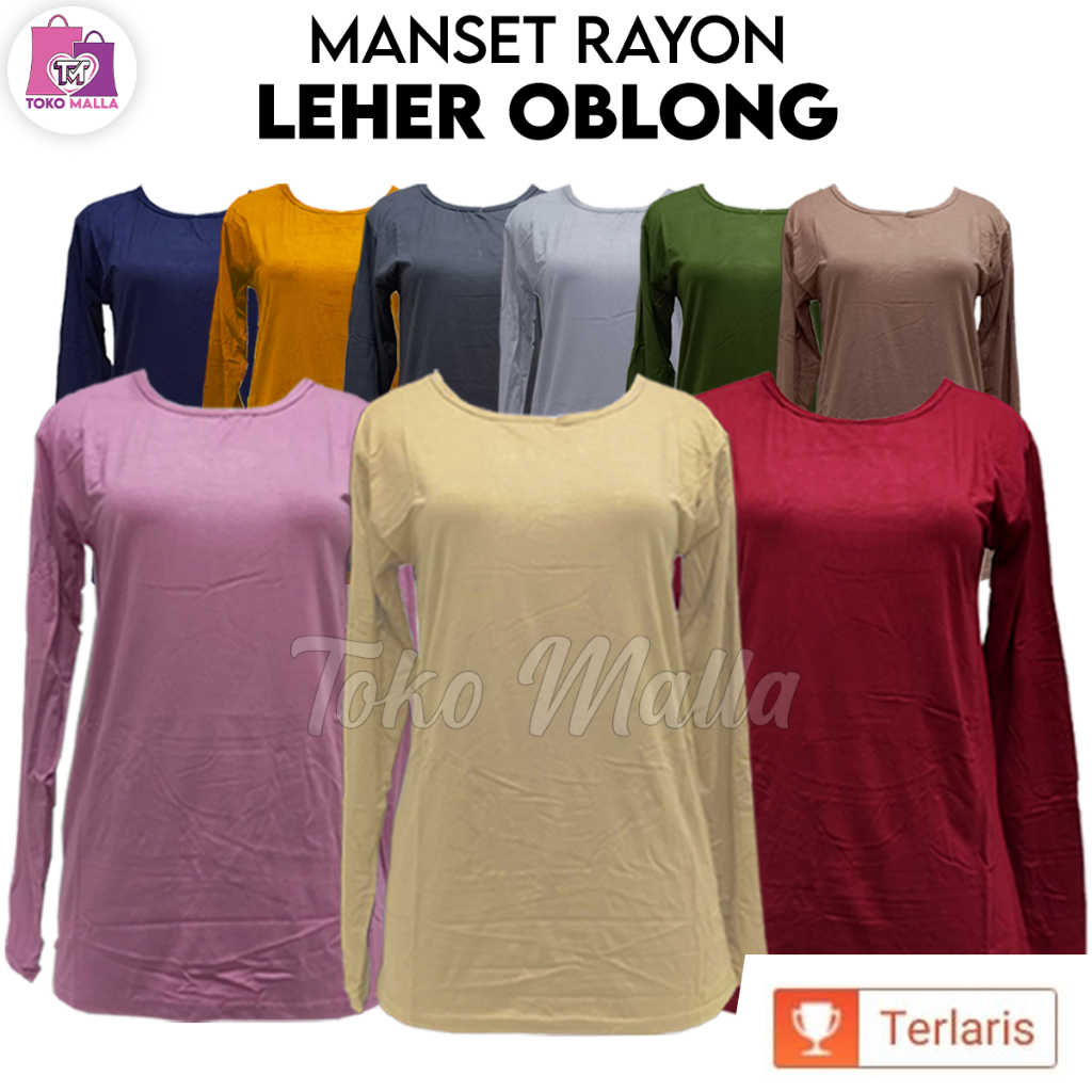 Jual Manset Lengan Panjang Wanita Baju Atasan Muslimah Inner Bahan ...