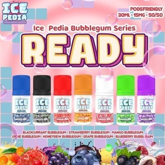 Jual Liquid Icepedia Bubblegum Series Pods Friendly 15MG 30ML / Ice ...