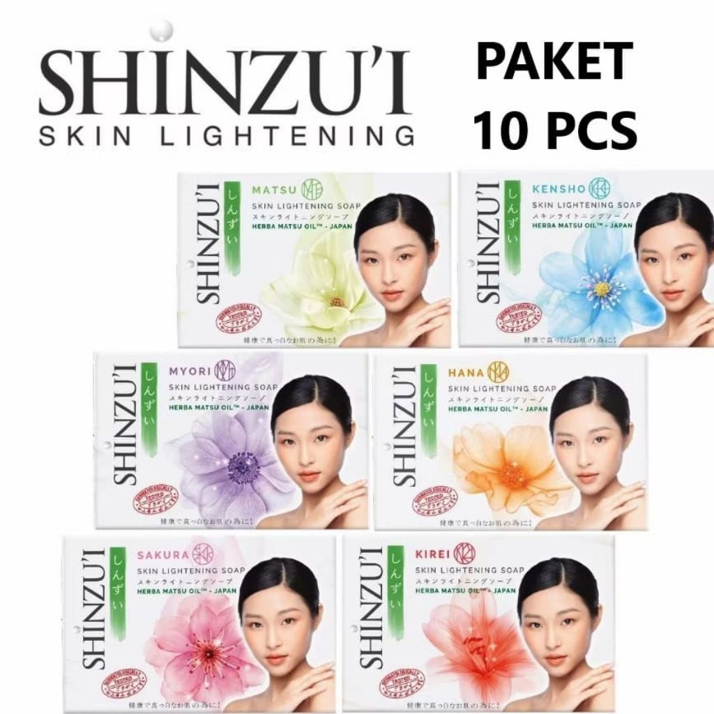 Jual 10 PCS SABUN SHINZUI BATANG 80gr / SABUN MANDI SINZUI | Shopee ...