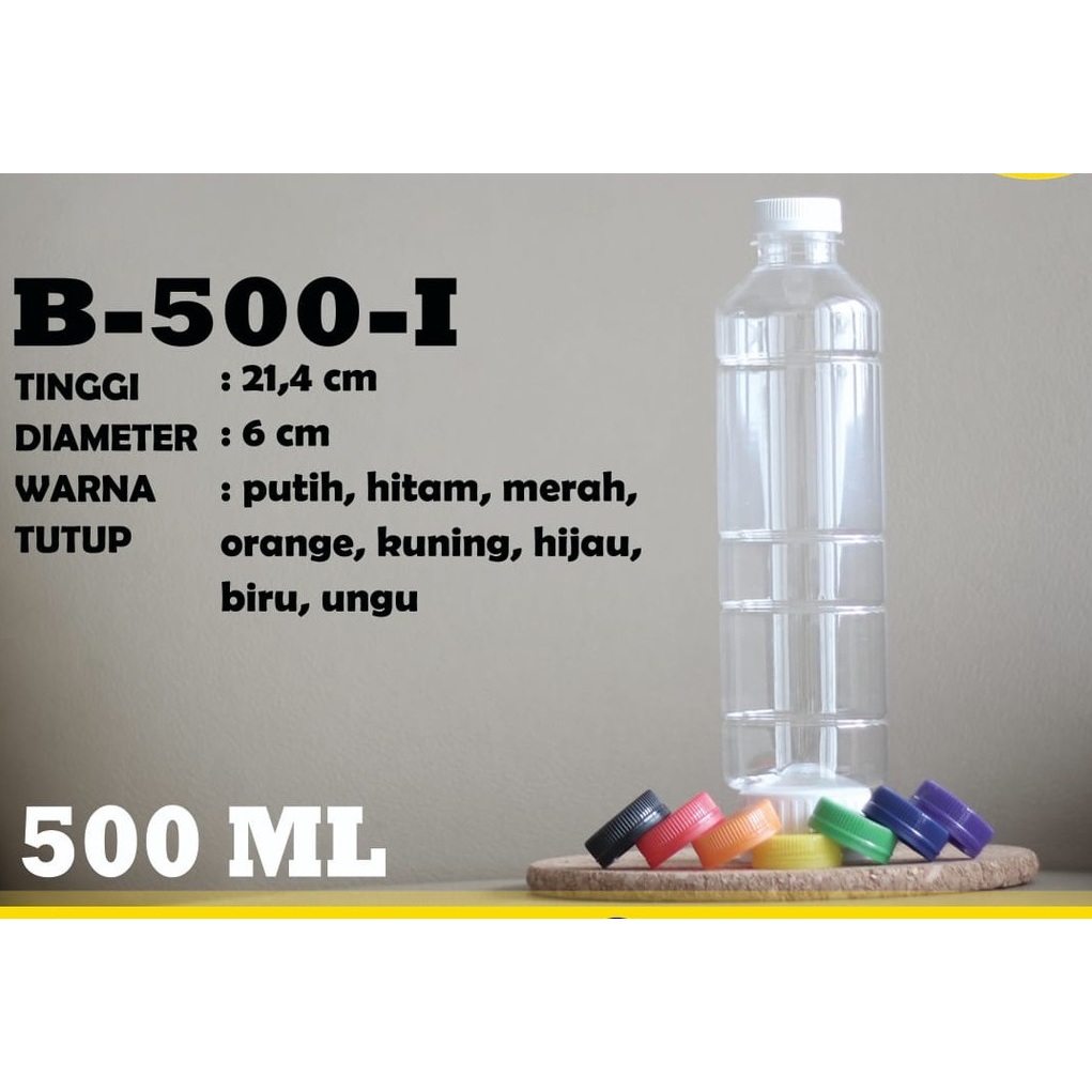 Jual Botol jamu 500 ml / Botol plastik SN 500 ml / 50 Pcs + Packing Dus ...