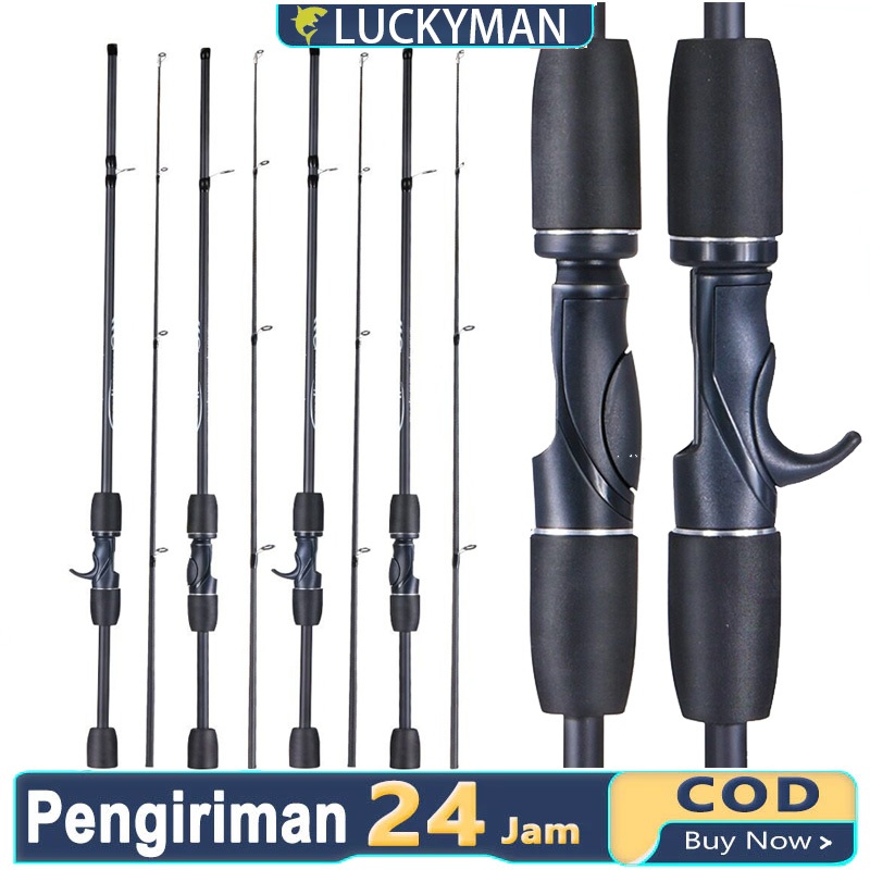 Jual Joran LUCKY MAN joran pancing 1.8m 2 bagian EVA handle joran bc ...