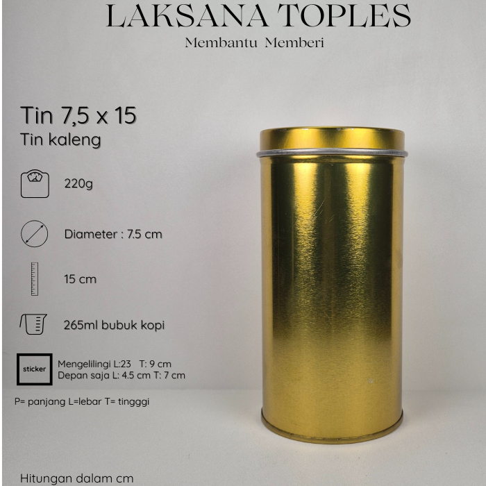 Jual Tin / Kaleng Ukuran 7,5 x 15 cm / box penyimpanan | Shopee Indonesia