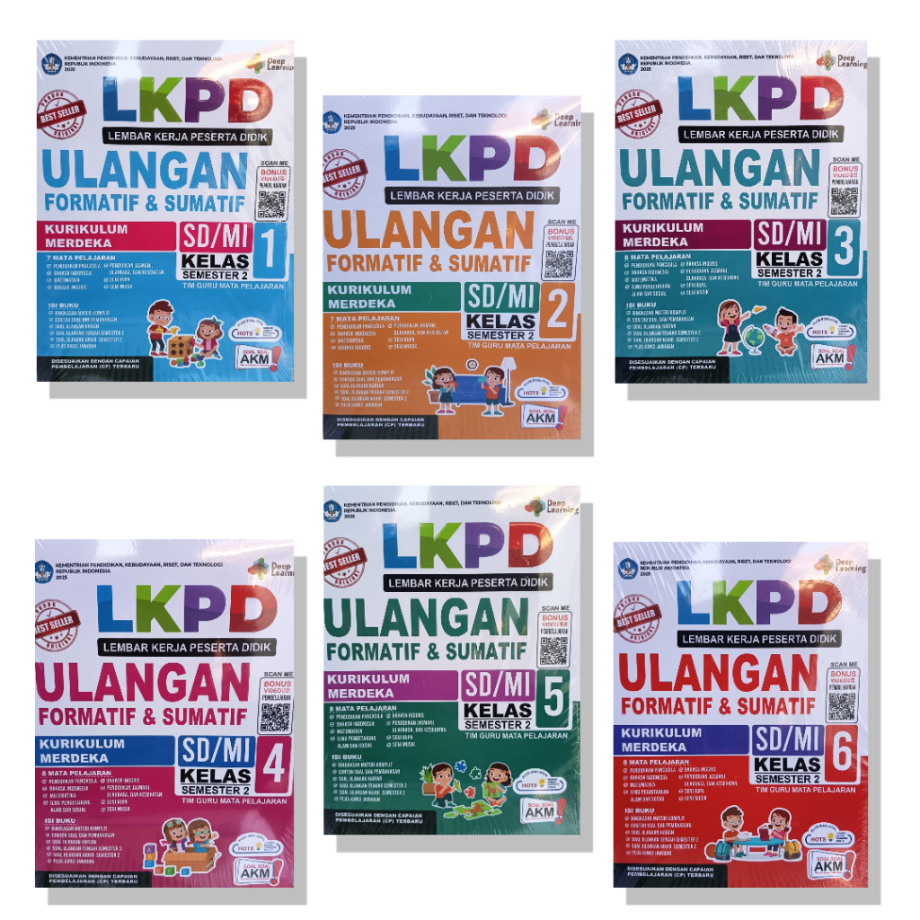 Jual LKPD Ulangan Formatif & Sumatif Kurikulum Merdeka SD/MI Kelas 1 2 ...