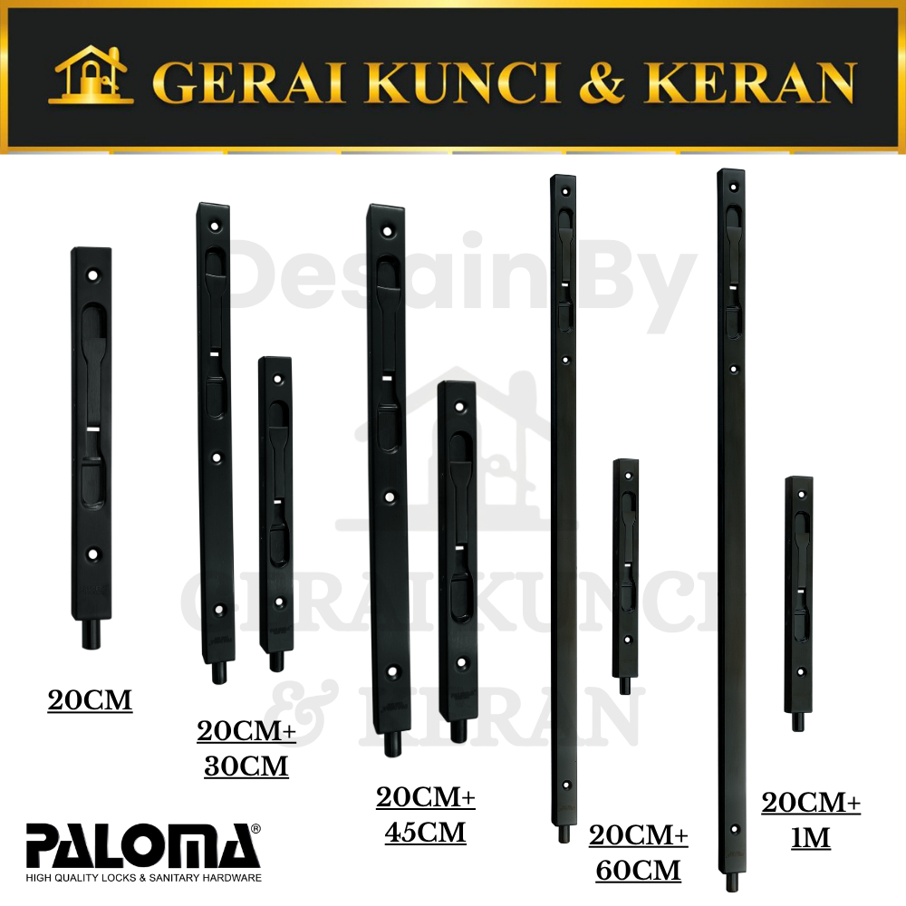 Jual PALOMA FBP 221 222 223 224 225 Flush Bolt FUTURA Stainless Grendel ...