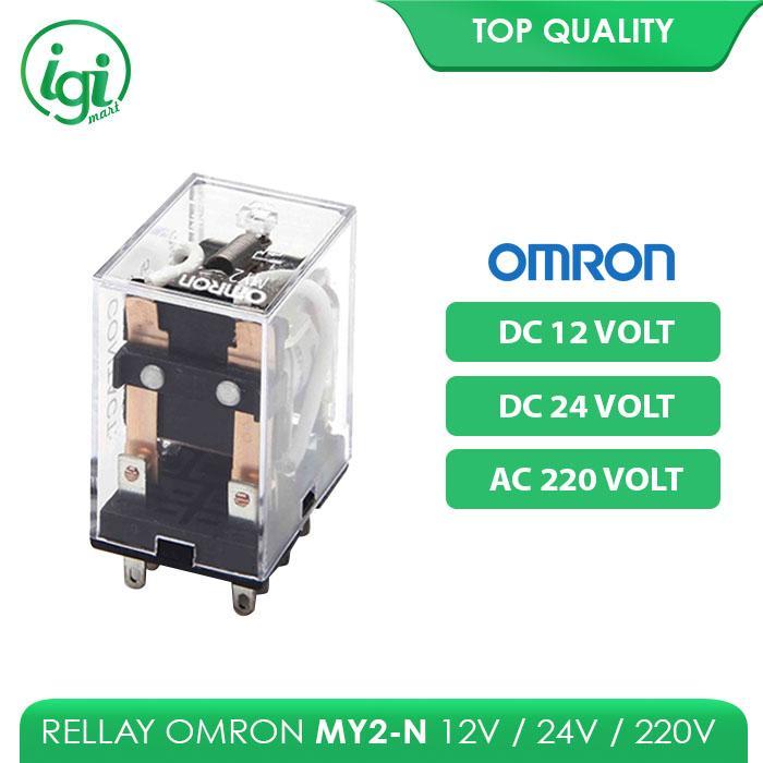 Jual RELAY MY2 12V OMRON / RELAY MY2N 24V OMRON / RELAY MY2-N 220 VOLT 8 PIN | Shopee Indonesia