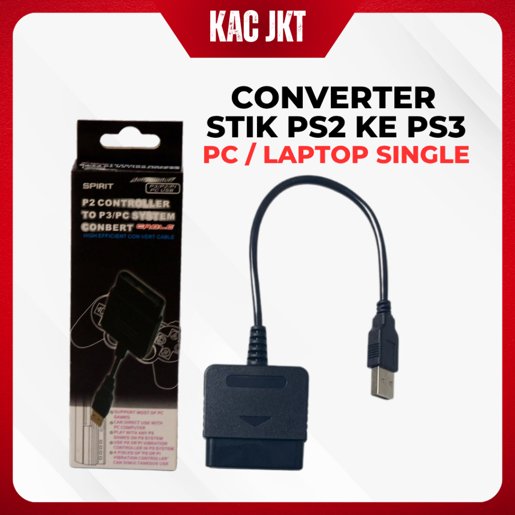 Jual Convertor Converter Stik Stick PS2 Ke PS3 PC LAPTOP Converter ...