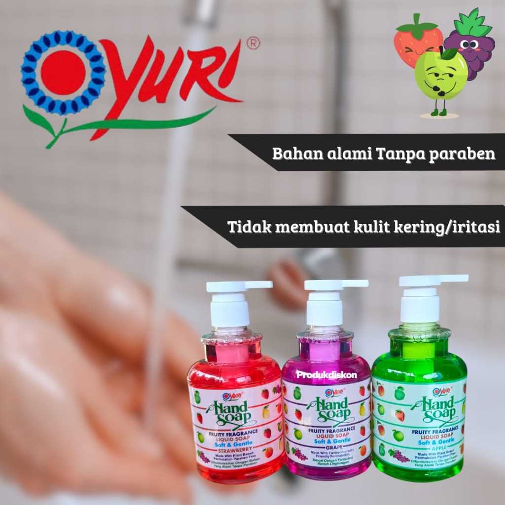 Jual YURI Hand Soap Pump 410ml - Sabun Cuci Tangan | Shopee Indonesia